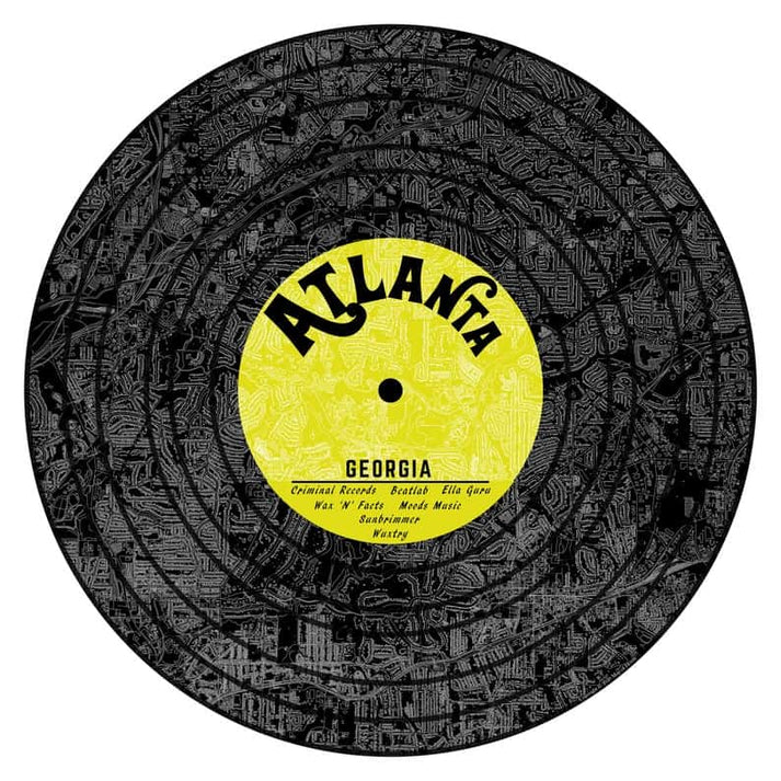 Atlanta Retro Record Print – HomeGrown Decatur